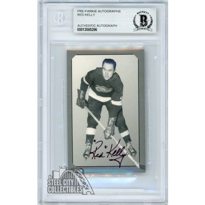 Red Kelly Autographed Pre-Parkie Card /1000 - BAS | Steel City Collectibles