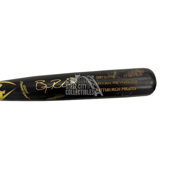 Bryan Reynolds Autographed Game Used Pittsburgh Louisville Slugger ...
