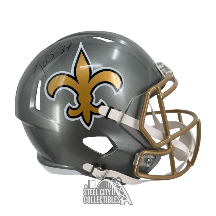 Ricky Williams Autographed New Orleans Saints Flash Replica Full Size ...