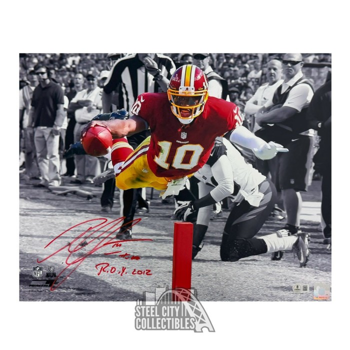 Robert Griffin III ROY 2012 Autographed Washington 16x20 Football Photo ...
