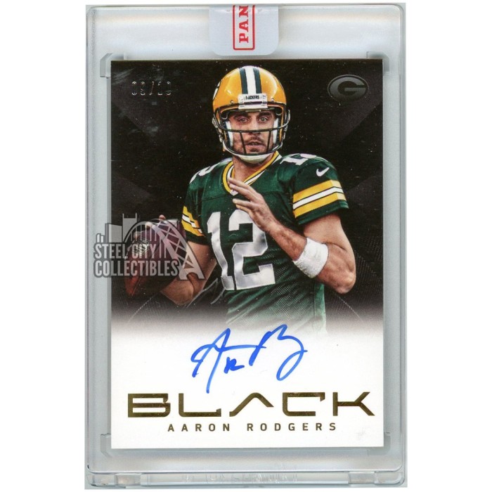 Aaron Rodgers 2013 Panini Black Auto 9/10 | Steel City Collectibles