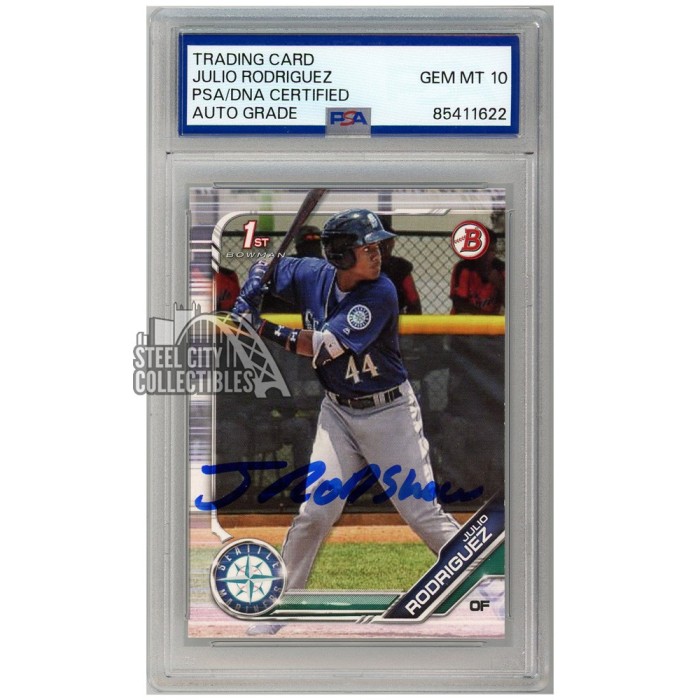 Julio Rodriguez 2019 Bowman 1st JROD Show Autograph Card #BP-33 PSA/DNA ...