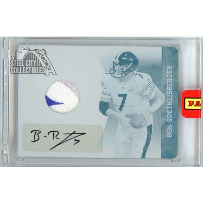 Ben Roethlisberger 2010 Panini Plates & Patches Patch Autograph ...