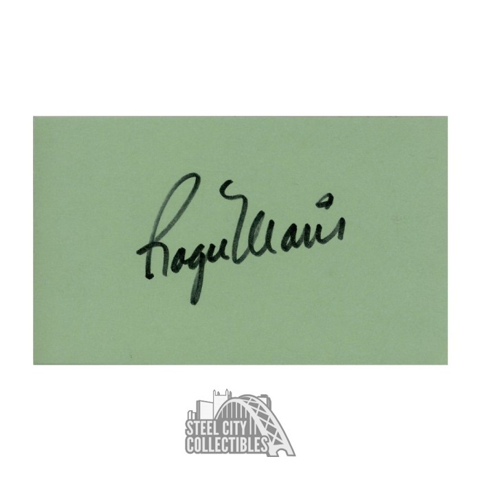 Roger Maris Autographed New York Yankees Index Card - BAS LOA | Steel ...