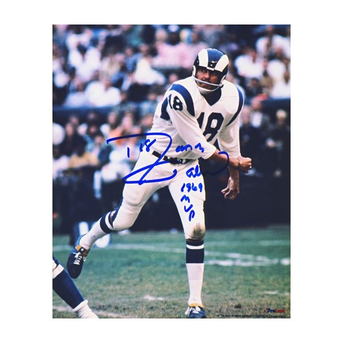 Roman Gabriel Autographed Rams 8x10 Photo (1969 MVP) | Steel City ...