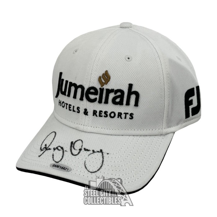 Rory McIlroy Autographed Titleist White Jumeriah Golf Hat - UDA | Steel ...