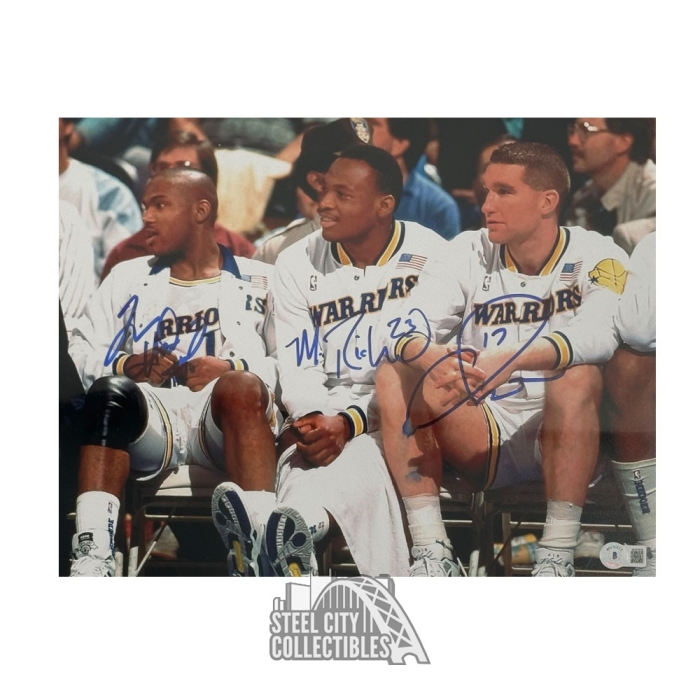 Hardaway, Richmond, Mullin Autographed Run TMC 11x14 Basketball Photo ...