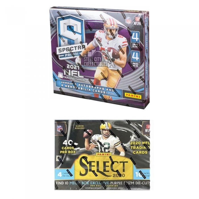 2020 Panini Select Football Mega Box - Purple Prizm Die Cuts Random ...