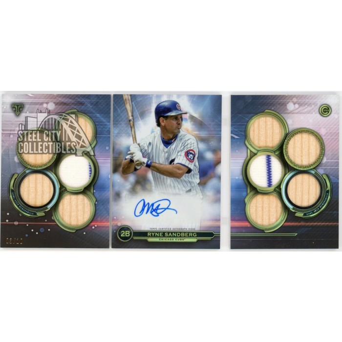 Ryne Sandberg 2019 Topps Triple Threads Deca Autograph Booklet Card # ...