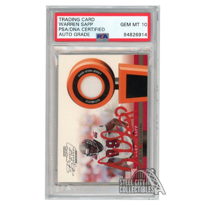 Warren Sapp 2002 Playoff Piece of the Game Jersey Autograph Card #POG ...