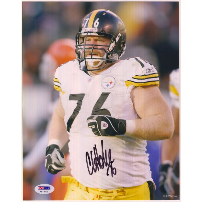 Chris Hoke Autographed Pittsburgh Steelers 8x10 Photo - PSA/DNA COA ...