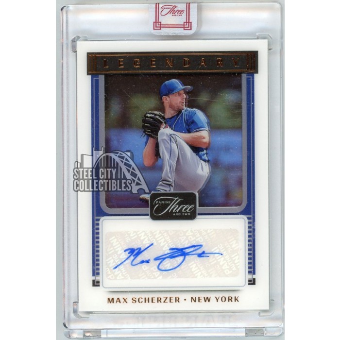 Max Scherzer 2022 Panini Three and Two Legendary Autograph Card #LS-MS ...
