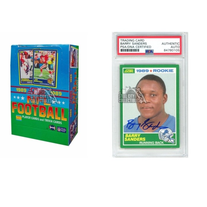 1989 Score Football Box Random 2-Pack Group Break - PRIZE - Autographed ...