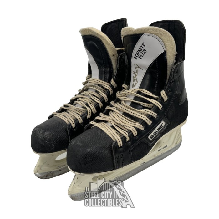 Scott Stevens Autographed Game Used Hockey Skates - MEIGRAY STICKER ...