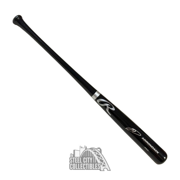 Sebastian Walcott Autographed Rawlings Black Baseball Bat - BAS | Steel ...