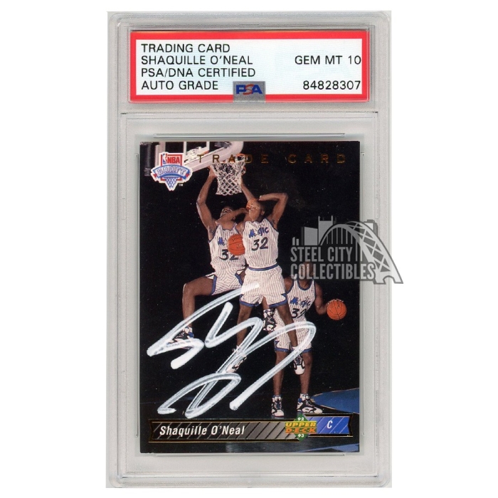 Shaquille O'Neal 1992-93 Upper Deck Autograph Rookie Card #1b PSA/DNA ...
