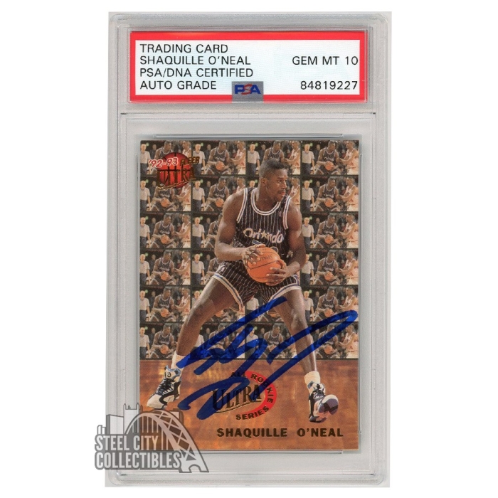 Shaquille O'Neal 1992-93 Fleer Ultra All Rookie Series Autograph RC ...