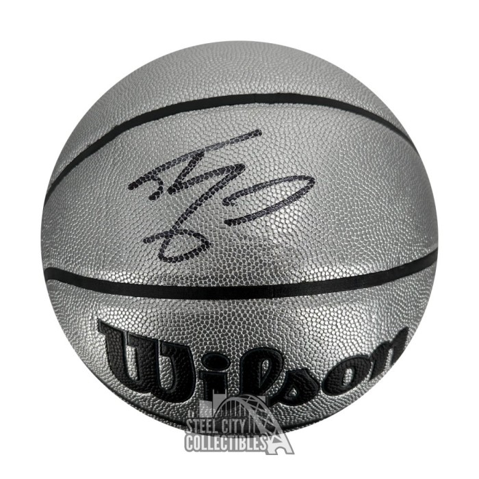 Shaquille O'Neal Autographed Platinum Wilson Basketball - BAS | Steel ...