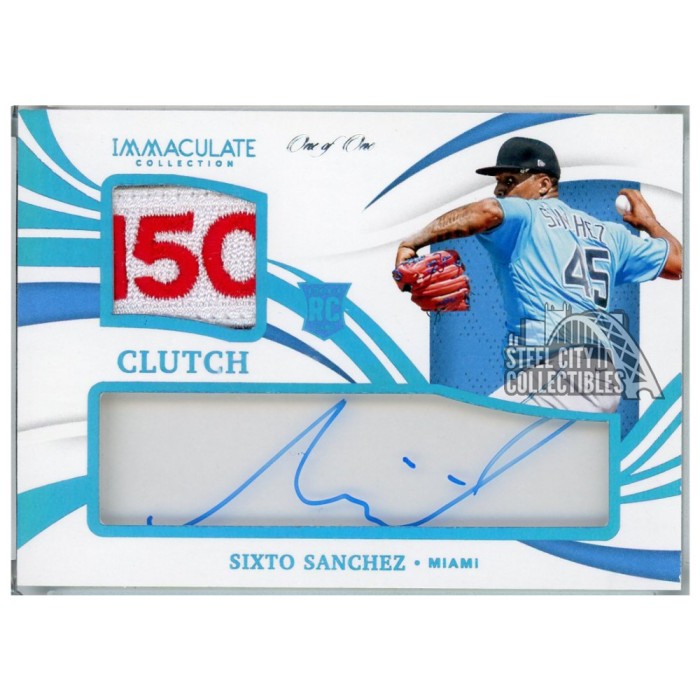 Sixto Sanchez 2021 Panini Immaculate Clearly Clutch Autograph Rookie ...