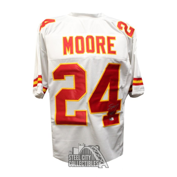 Skyy Moore Autographed Kansas City Custom White Football Jersey - BAS ...