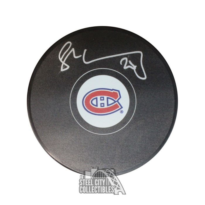 Juraj Slafkovsky Autographed Montreal Hockey Puck - Fanatics | Steel ...