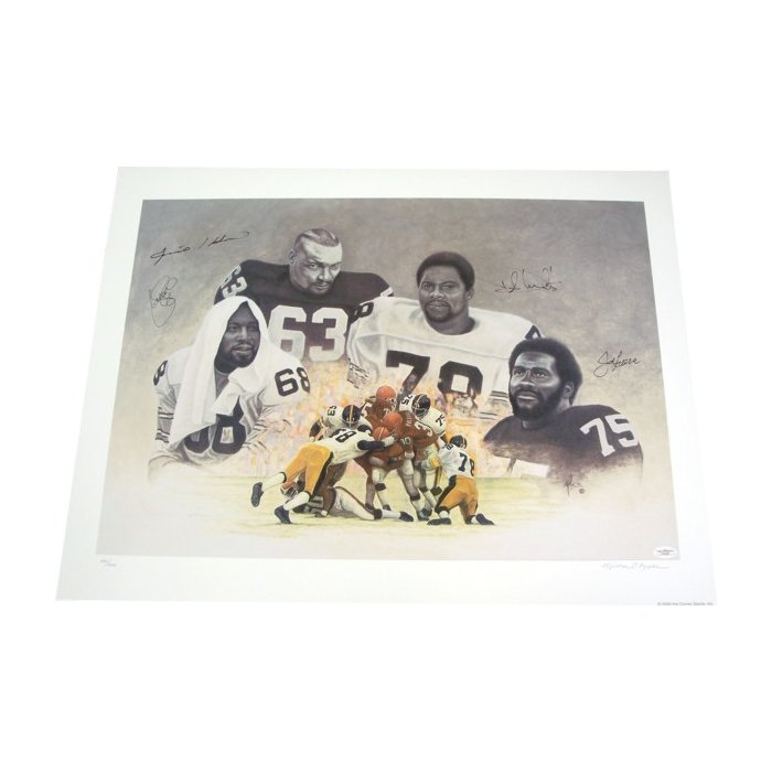 Steel Curtain Autographed Pittsburgh Steelers Lithograph - JSA COA ...