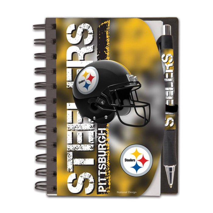 Pittsburgh Steelers NFL Notebook and Pen Set | Steel City Collectibles