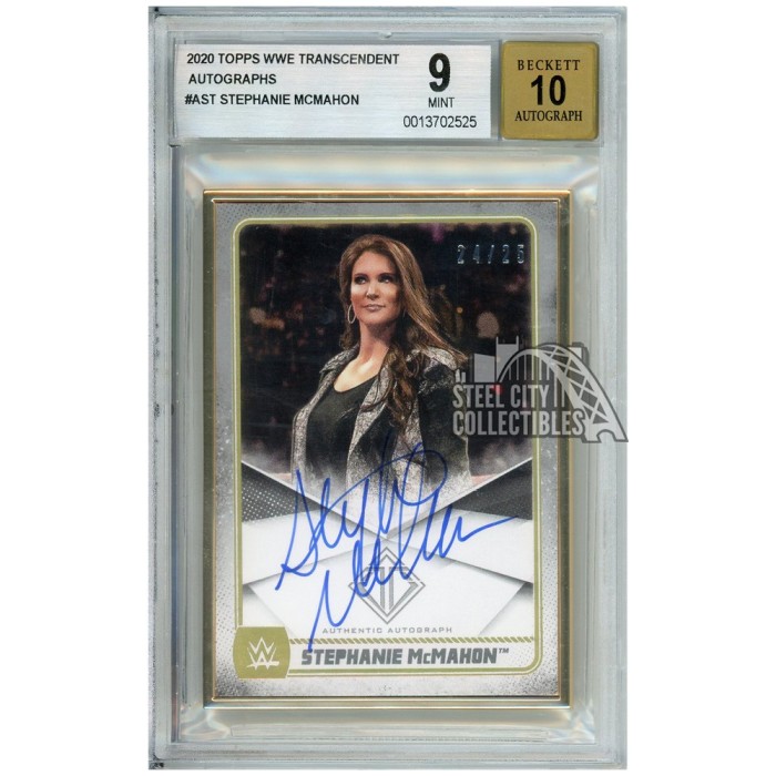 Stephanie McMahon 2020 Topps WWE Transcendent Autograph Card #A-ST 24/ ...