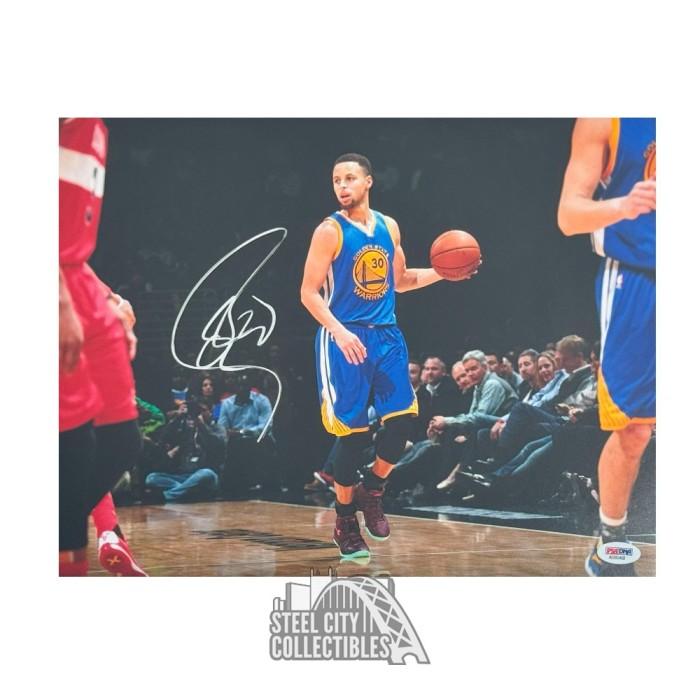 Stephen Curry Autographed Golden State 11x14 Basketball Photo - PSA/DNA ...