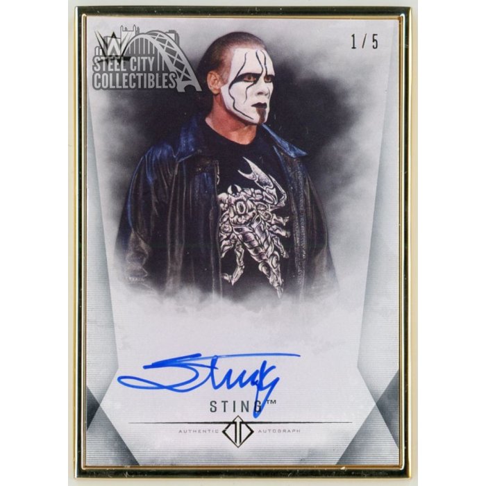 Sting 2019 Topps WWE Transcendent Collection Autograph Black 1/5 ...