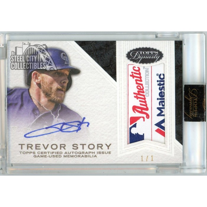 Trevor Story 2016 Topps Dynasty Dynastic Deed Rookie Tag Patch ...