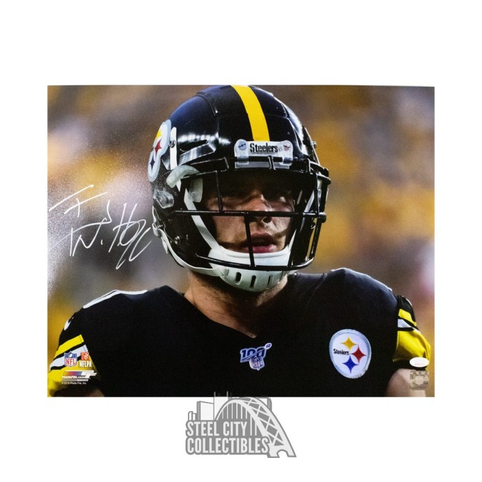 TJ Watt Autographed Pittsburgh Steelers 16x20 Photo - JSA COA ...