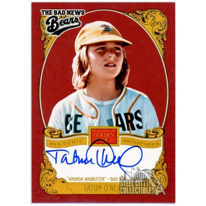 Tatum O'Neal 2013 Panini Golden Age Historic Signatures Autograph Card ...