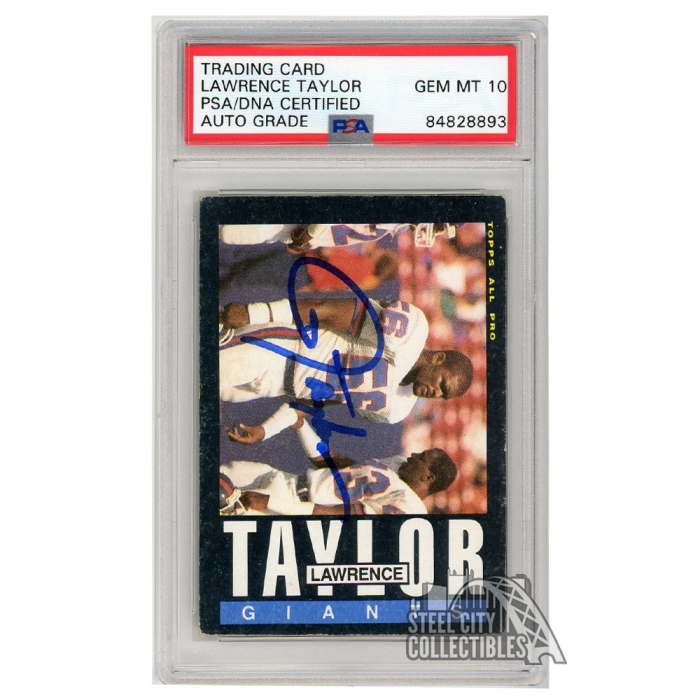 Lawrence Taylor 1985 Topps Autograph Card #124 PSA/DNA 10 | Steel City ...