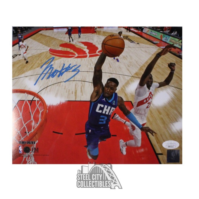 Terry Rozier Autographed Charlotte 8x10 Basketball Photo - JSA (Dunking ...