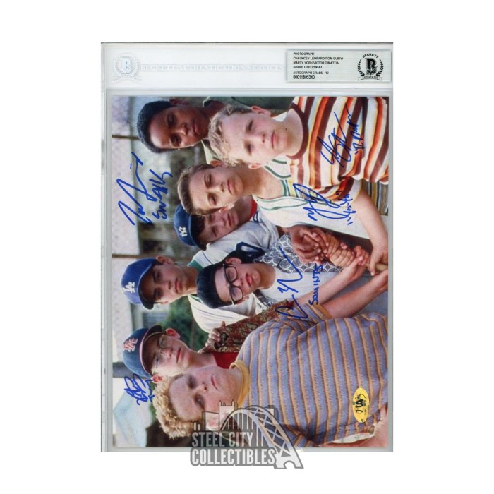 The Sandlot Autographed Cast Signed 8x10 Encapsulated Photo - BAS 10 ...