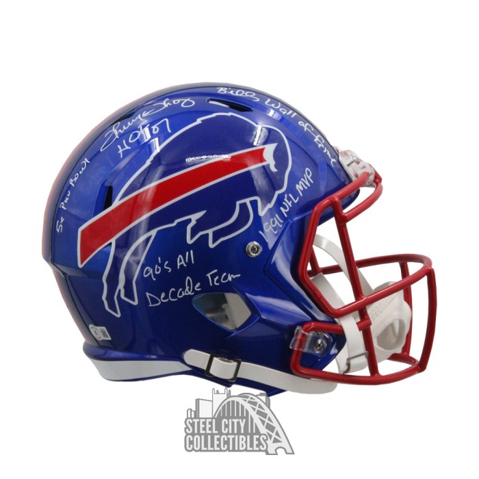 Thurman Thomas Autographed Buffalo Flash 5 Stats Full Size Replica ...