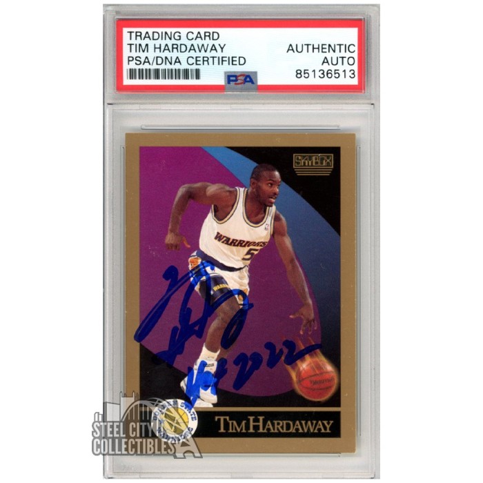 Tim Hardaway HOF 2022 1990 Skybox Autograph Rookie Card #95 PSA/DNA ...