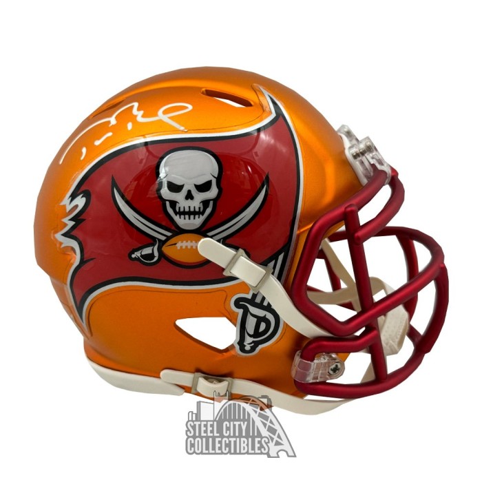 Tom Brady Autographed Tampa Bay Blaze Mini Football Helmet - Fanatics ...