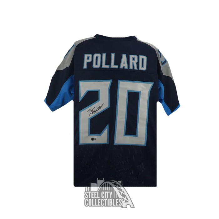 Tony Pollard Autographed Tennessee Custom Navy Football Jersey-BAS ...