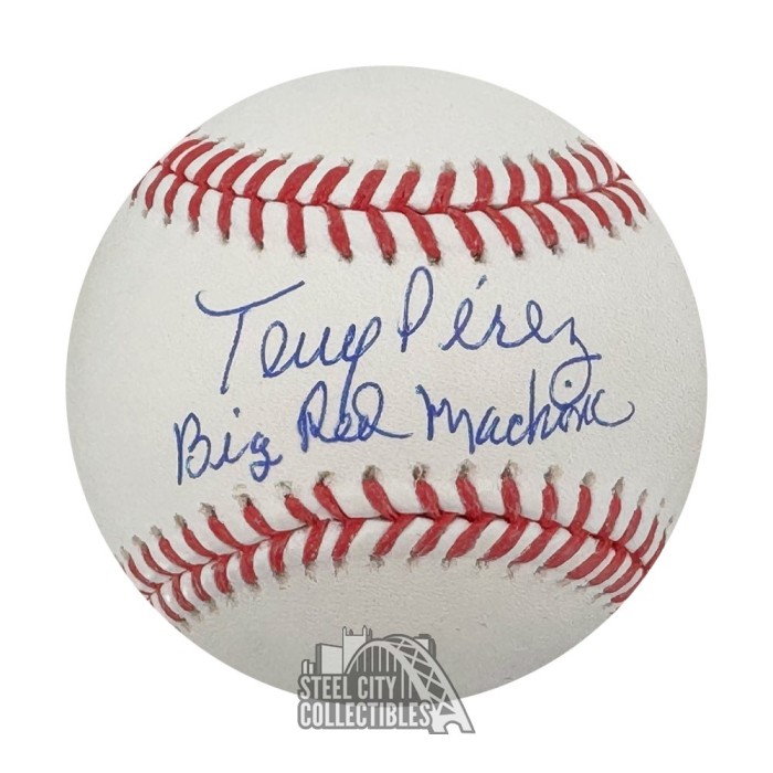Tony Perez Big Red Machine Autographed Official MLB Baseball - BAS ...
