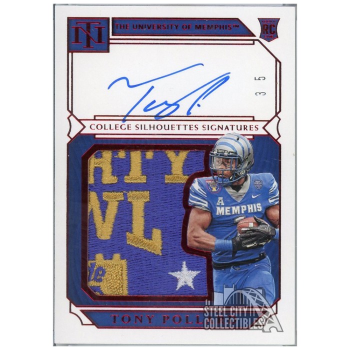 Tony Pollard 2019 Panini National Treasures Collegiate College ...
