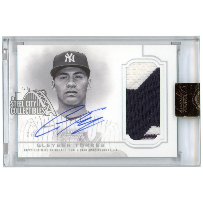 Gleyber Torres 2020 Topps Dynasty Game-Used Patch Autograph Card #DAP ...