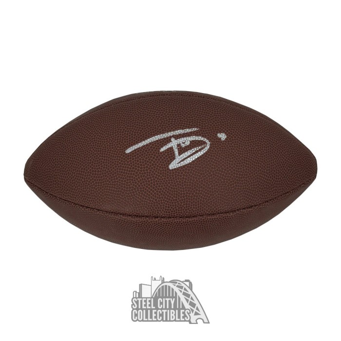 Trevon Diggs Autographed Wilson Football - BAS | Steel City Collectibles