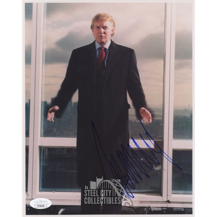 Donald Trump Autographed 8x10 Photo By Windows- JSA LOA YY46160 | Steel ...
