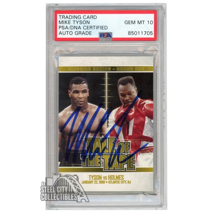 Mike Tyson 2010 Sport Kings Tale of the Tape Autograph Card #64 PSA/DNA ...
