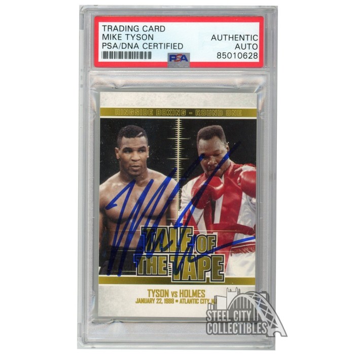 Mike Tyson 2010 Sport Kings Tale of the Tape Autograph Card #64 PSA/DNA ...