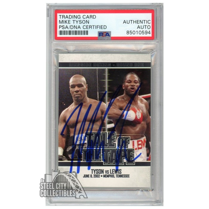 Mike Tyson 2010 Sport Kings Tale of the Tape Onyx Autograph Card #61 ...