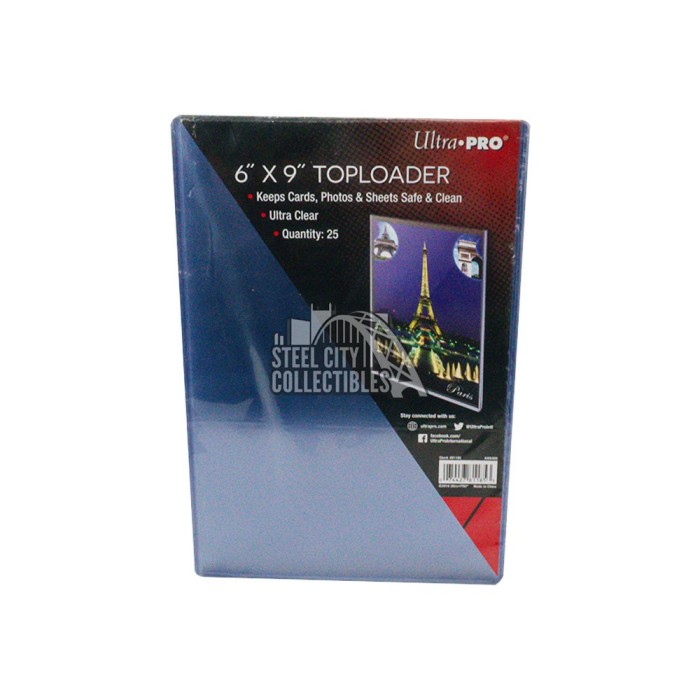 6x9 Ultra Pro Toploaders Pack of 25 | Steel City Collectibles