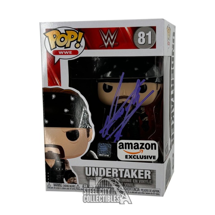 Undertaker Autographed Funko Pop - JSA COA (Purple Ink) | Steel City ...